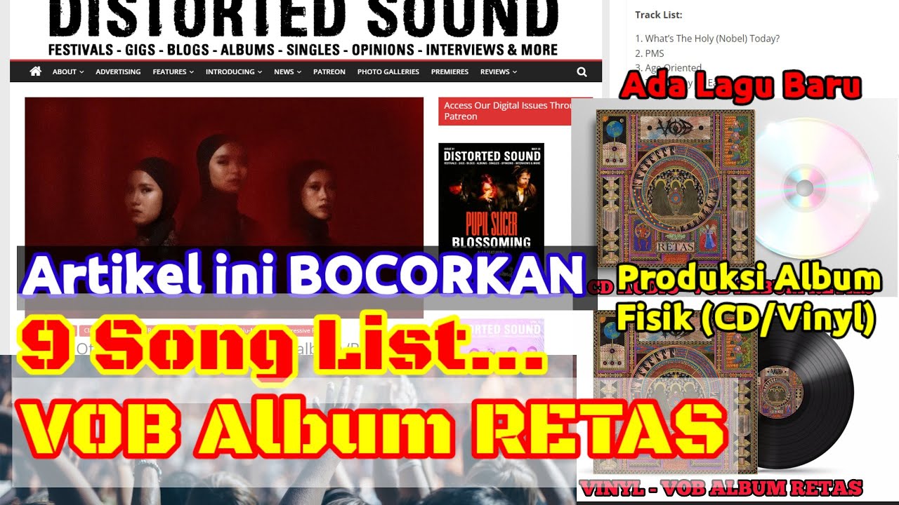 LIST OF VOB SONG ON RETAS ALBUM - YouTube