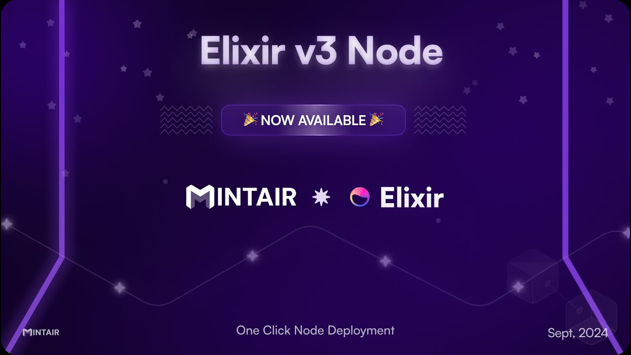 Elixir V3 Testnet Validator Node Guide One Click Node Mintair🪄