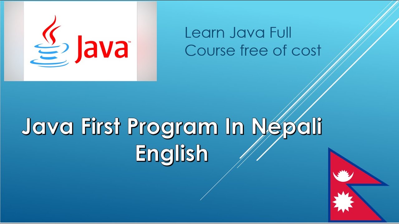 How to install Java Jdk and compile first program in Cmd. In Nepalese ...