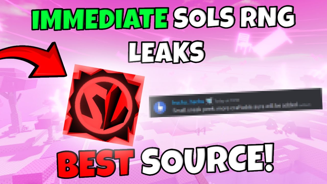 This is the server you NEED to join to get the FASTEST Sols RNG leaks ...