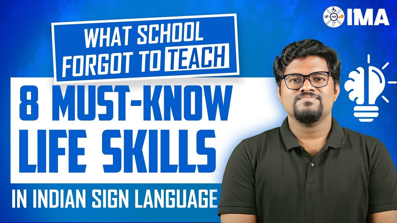 8 Essential Life Skills | Indian Sign Language | Deaf Community ...