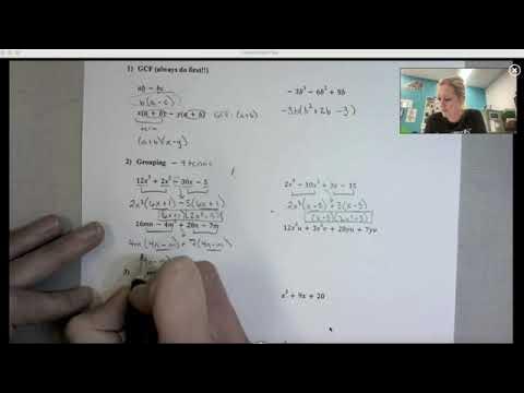 Alg II: Factoring Review Day 1 - YouTube