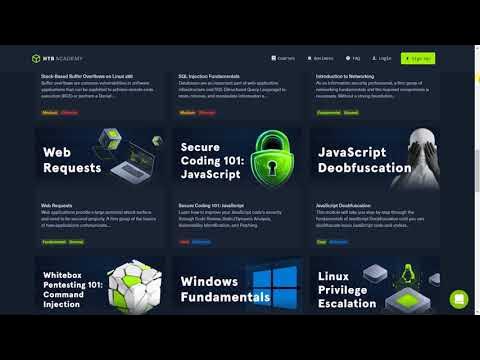 Hack the Box Academy Overview | Cyber Security Videos | Web Penetration ...