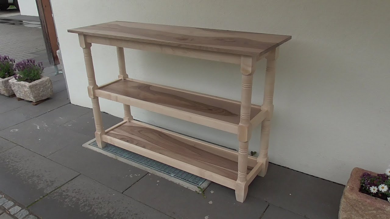 The construction of a Console Table. Bau einer Konsole - YouTube