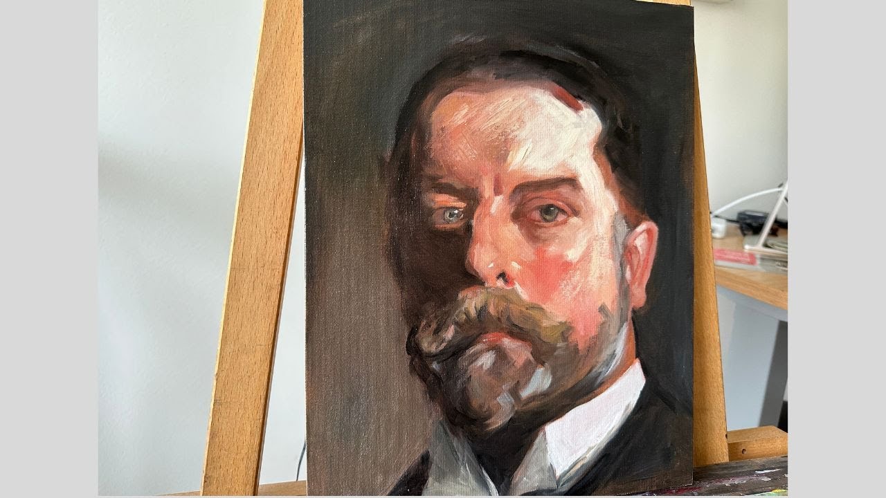 Portrait painting: copying a master painting in order to become better ...