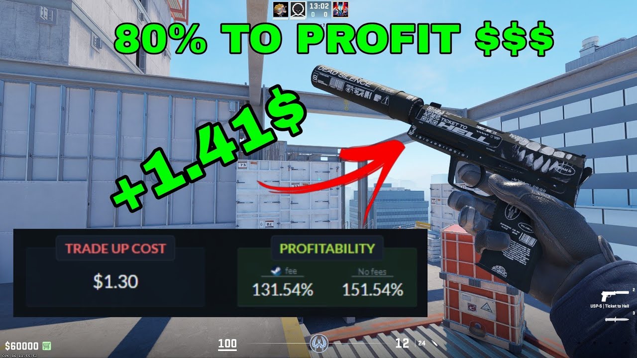 The Most PROFITABLE 1$ CS2 Trade-Up with Easy Floats! - YouTube