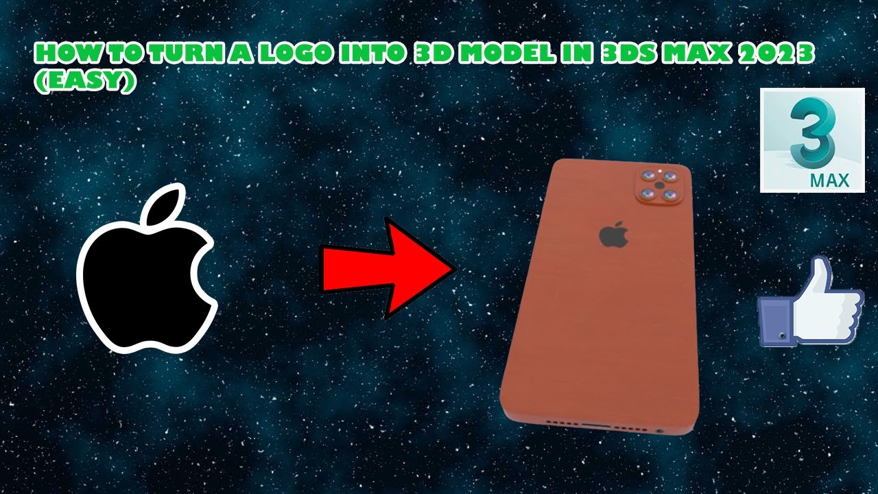 HOW TO CONVERT LOGO INTO 3D MODEL IN 3DS MAX 2023 - YouTube