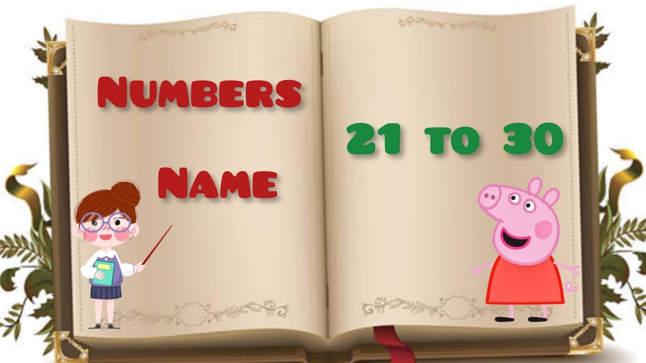 learn 21 to 30 numbers name||numbers name with spelling and practice ...