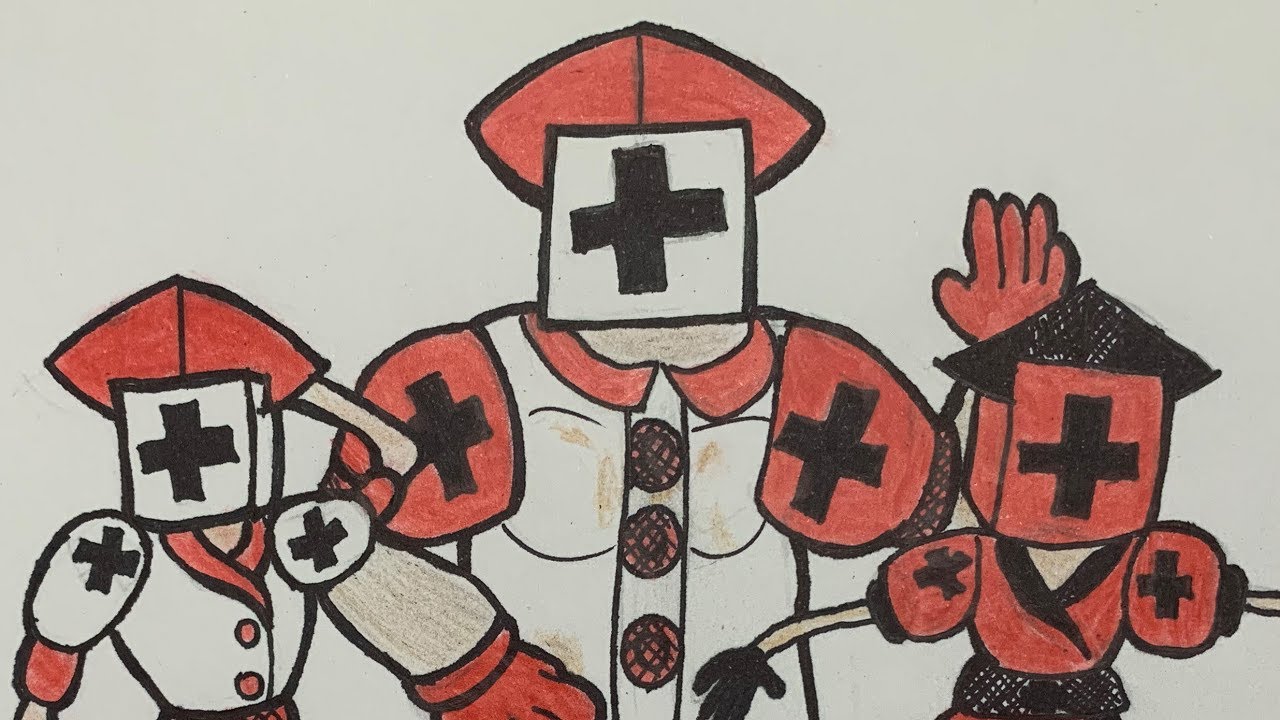 REAPER NURSES & THE MATRON DRAWING | Dark Deception Chapter 4 Drawing ...