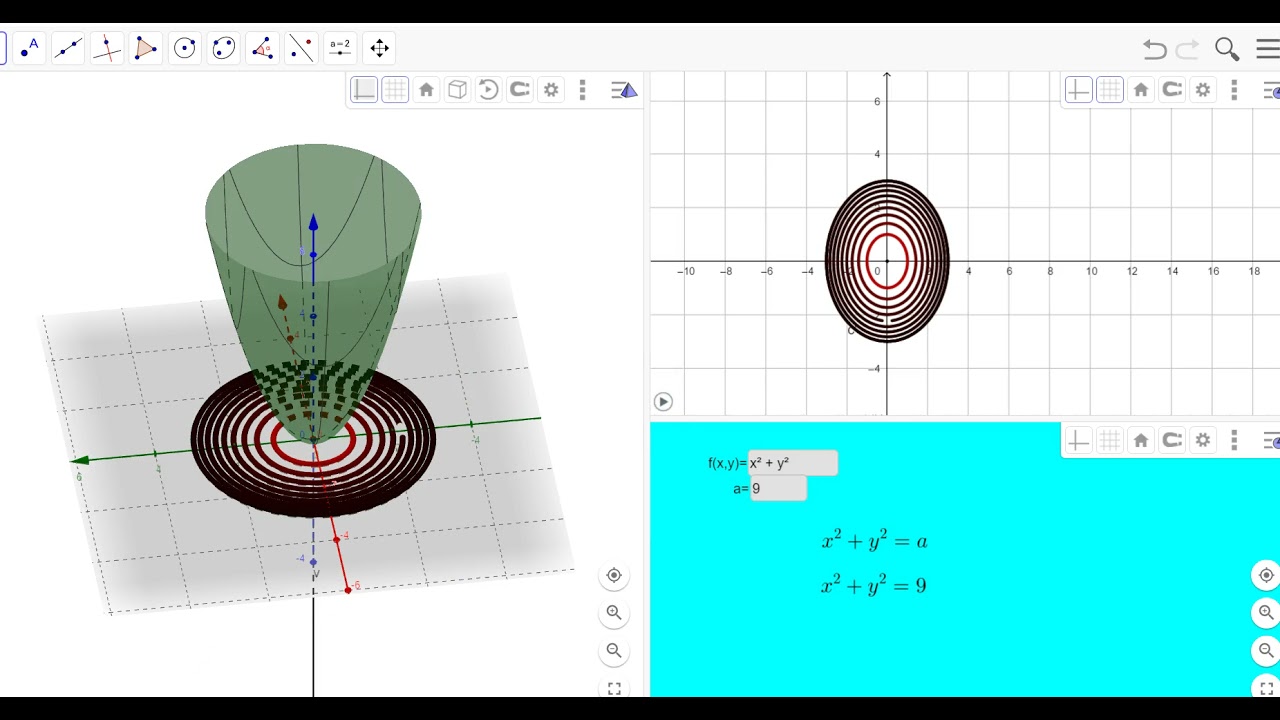 superficies y curvas de nivel - YouTube