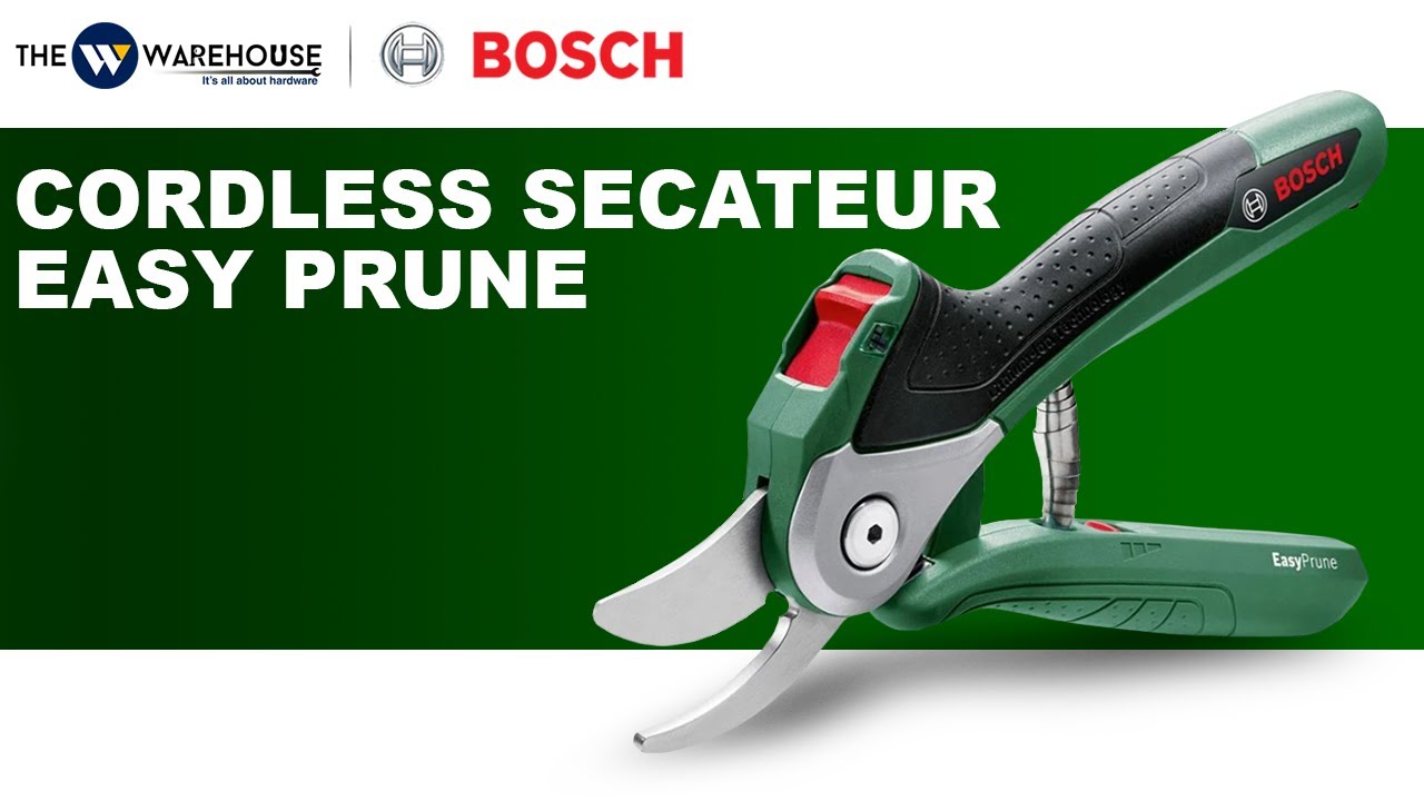 Bosch Cordless Secateurs EasyPrune - Thewwarehouse.com - YouTube