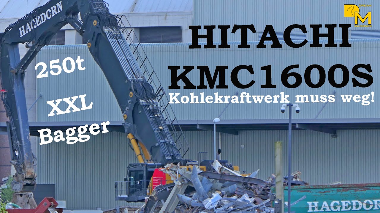 Deutschlands größter Bagger sorgt für Zerstörung Hitachi KMC1600S ...