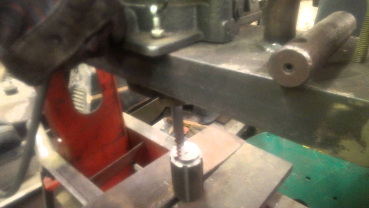 How to broach with a shop press - YouTube