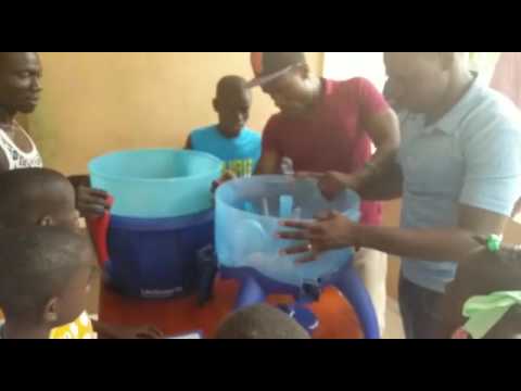 Assembling the Lifestraw community water filter - YouTube