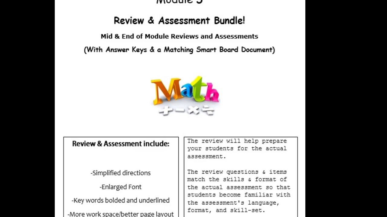 Grade 2, Module 5 Review and Assessment Bundle - YouTube