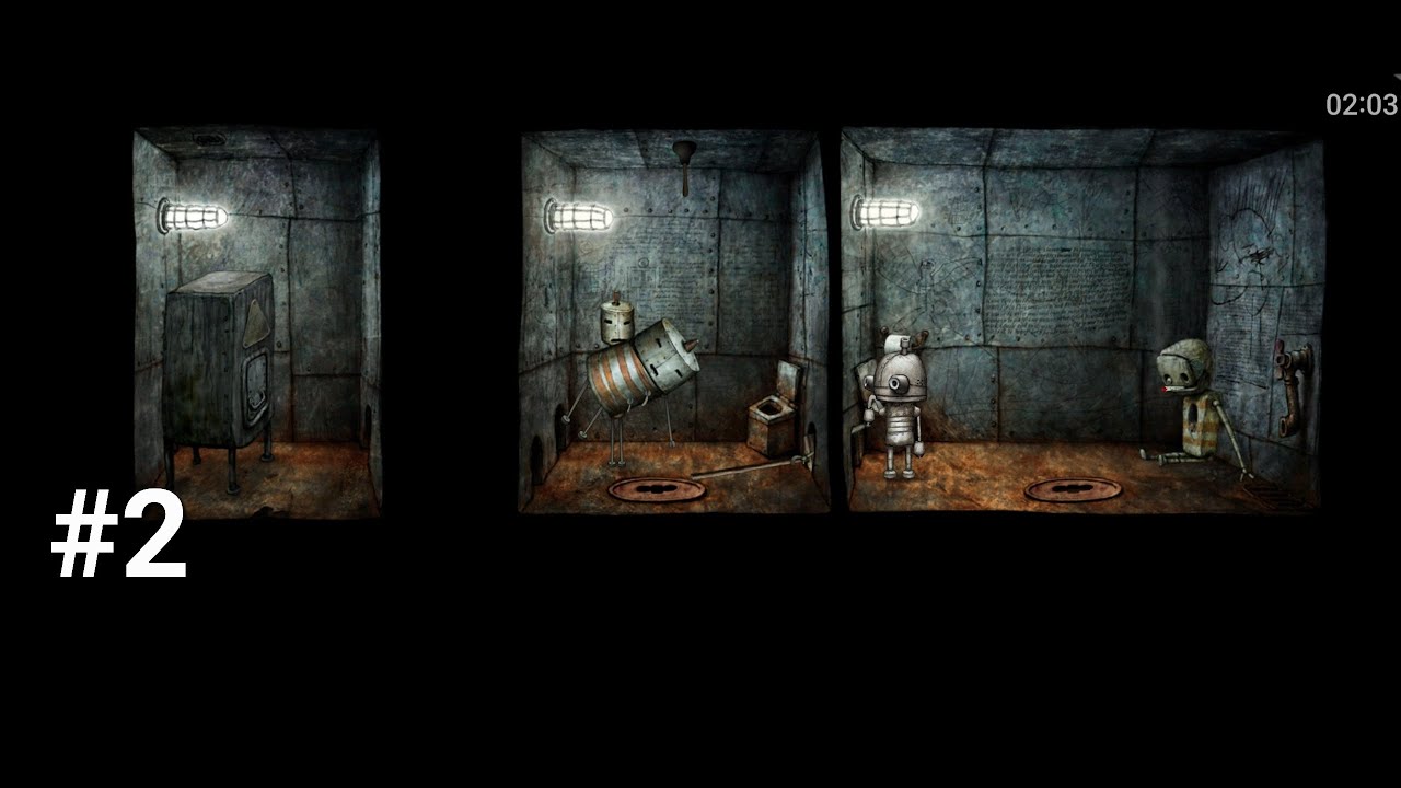 сбежал от злых роботов🤖😡(machinarium)#2 - YouTube