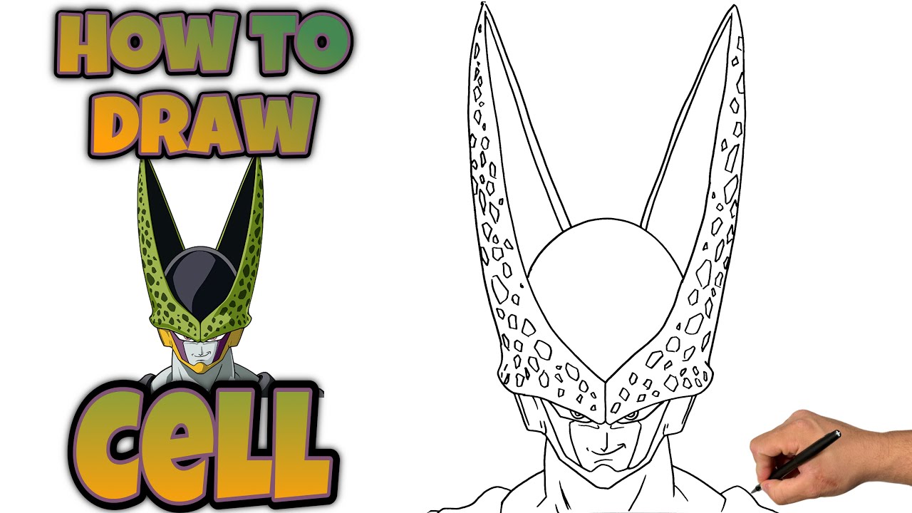 How To Draw Cell | Dragon Ball Z #animedrawing #drawing #dbz # ...
