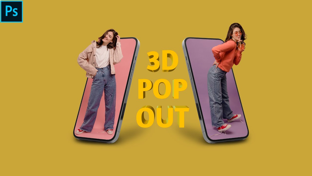 3D POP OUT Effect In Photoshop - YouTube