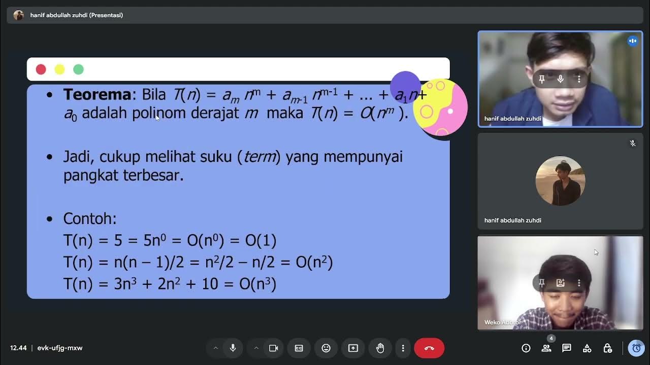 Kompleksitas Algoritma Mata Kuliah Desain Analisi dan Algoritma - YouTube