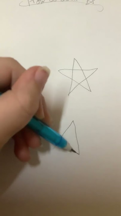 How to draw a star - YouTube