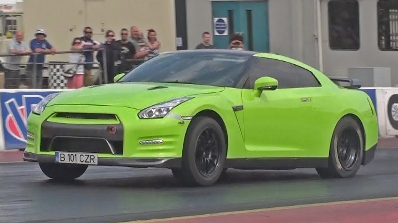 1600HP R35 Nissan GT-R at Santa Pod Raceway - YouTube