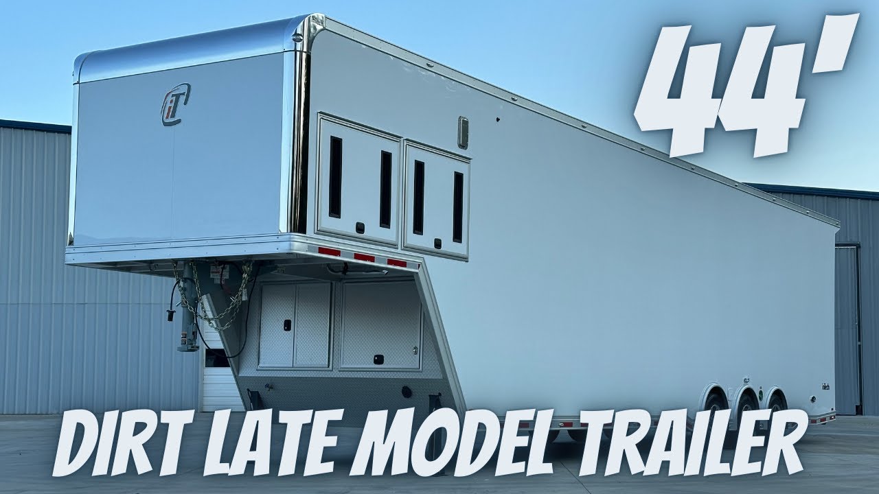 Dirt Late Model 44' Race Trailer, 2024 inTech! - YouTube