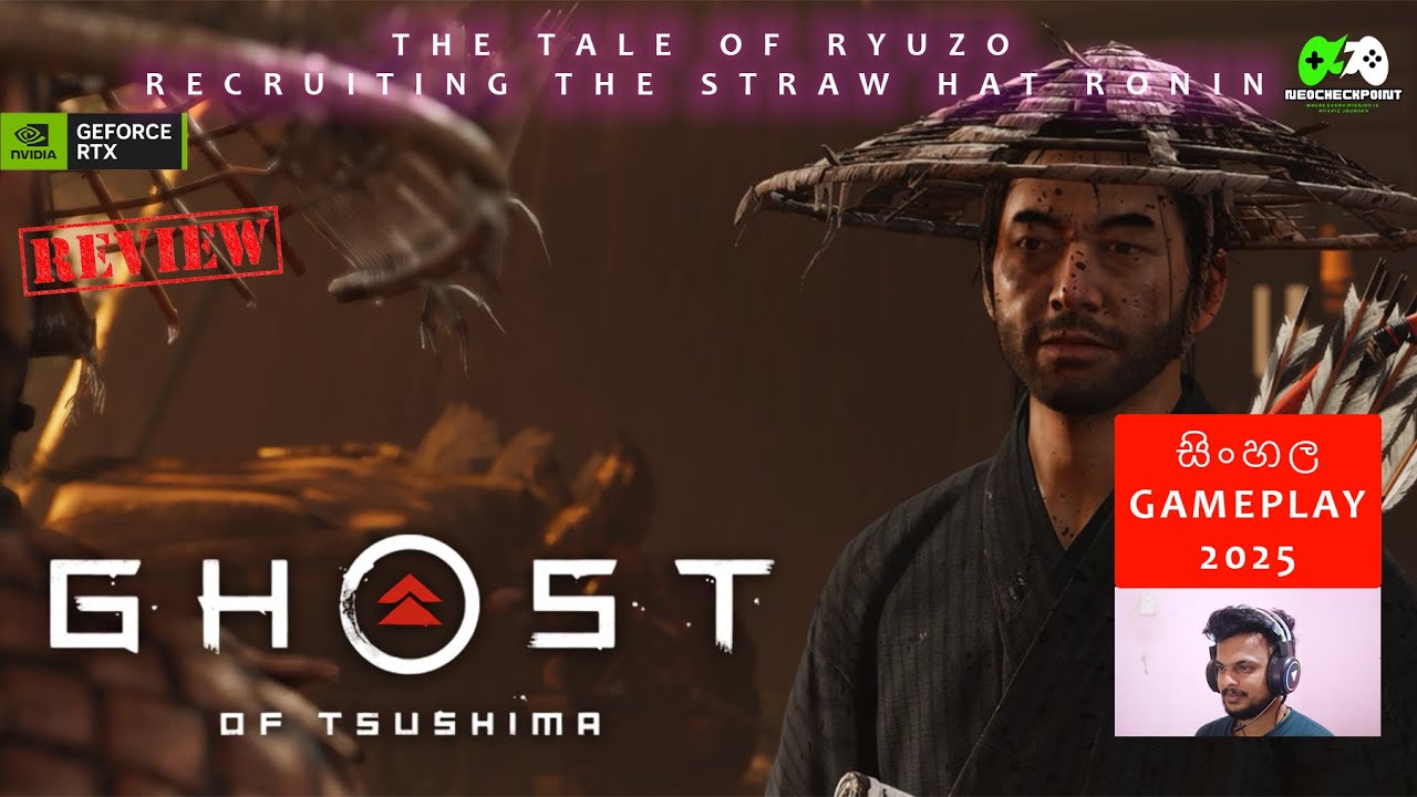 සිංහලෙන් 😍 Ghost of Tsushima - The Tale of Ryuzo: Recruiting the Straw Hat Ronin Sinhala Gamplay ...