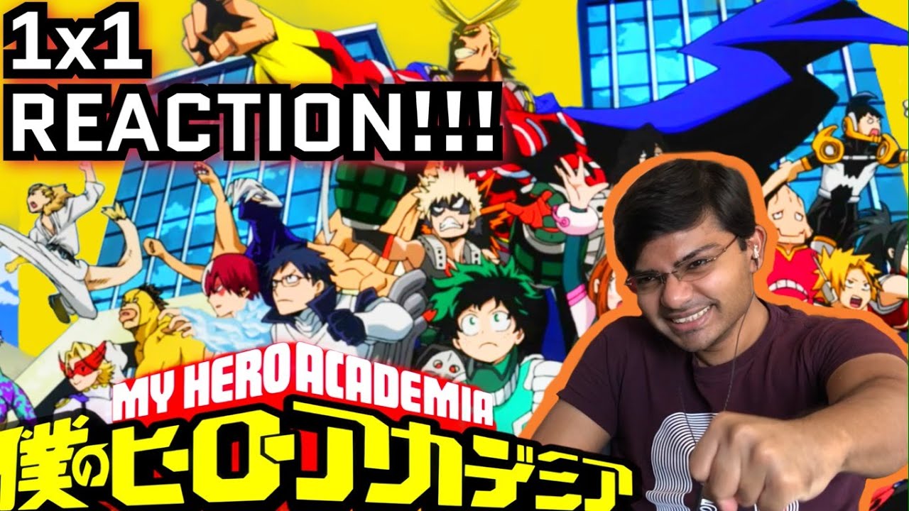 My Hero Academia Episode 1 Reaction! Texas Smash!! - YouTube