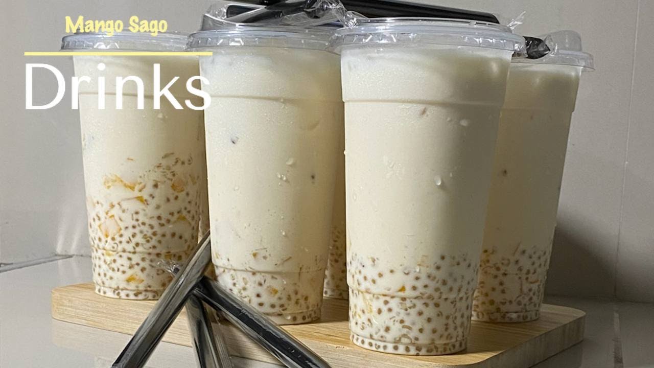The Best creamy Mango Sago Drinks | How to Make Mango tapioca Easy ...