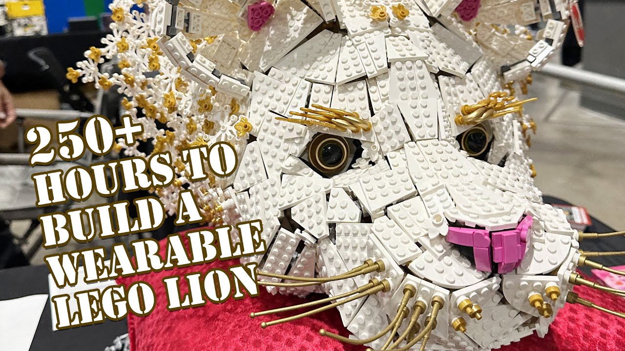 250+ Hours to Build a Wearable LEGO Lion Mask: The Ultimate Polytexture ...