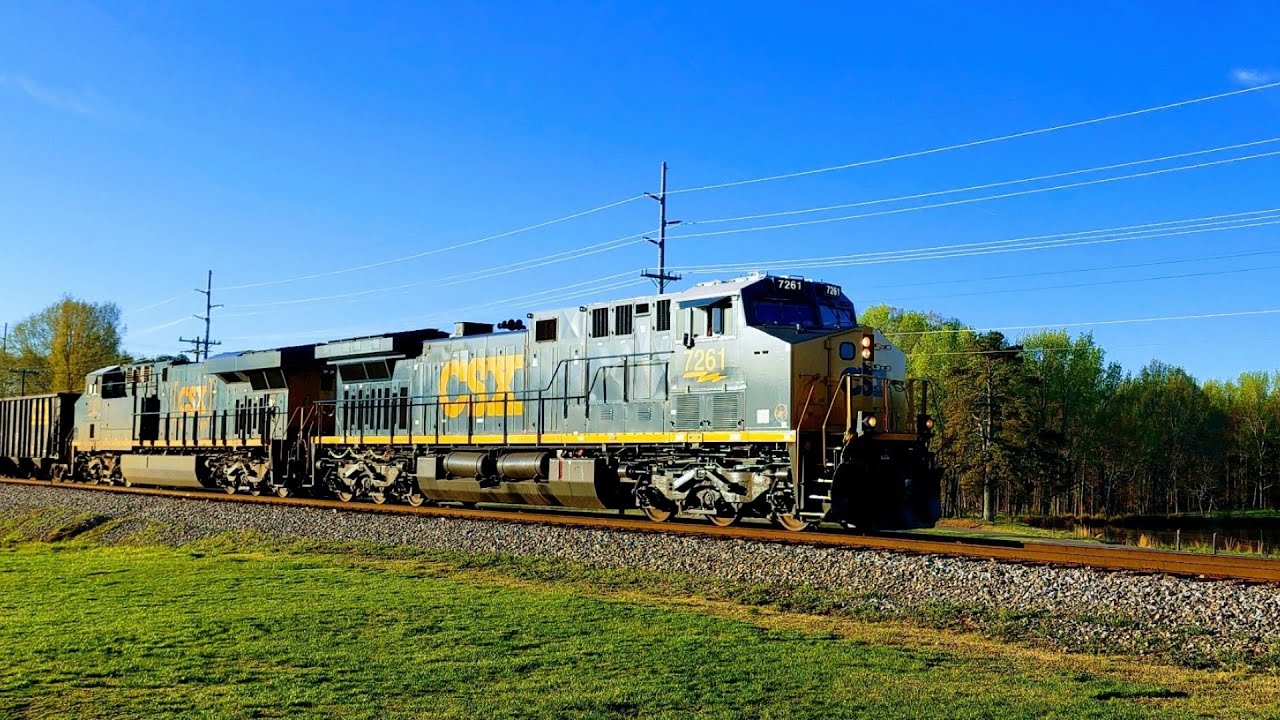 CSXT 7261 leading Q652 headed Westbound @ Monroe NC 4/2/22🇺🇲 - YouTube