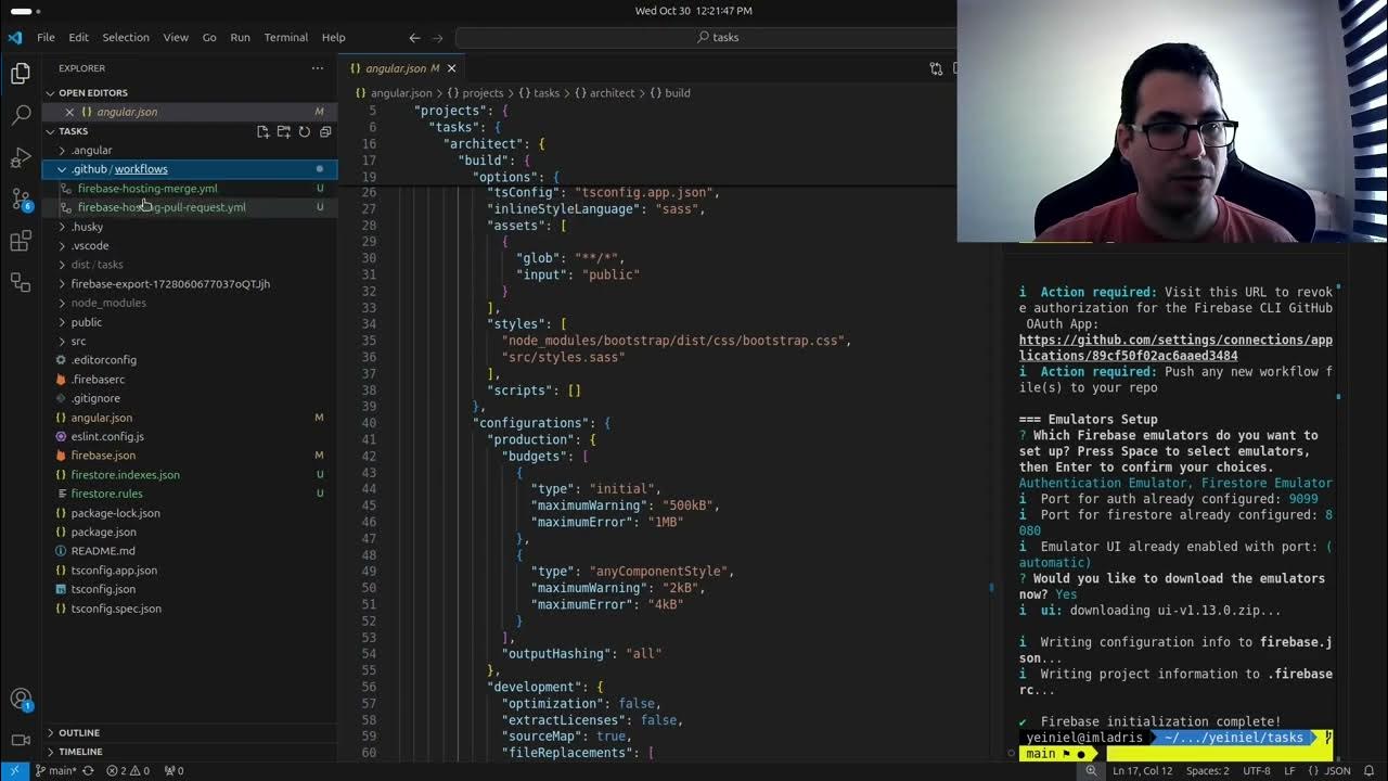 Despliegue a Firebase Hosting de aplicación Angular usando GitHub Actions - YouTube