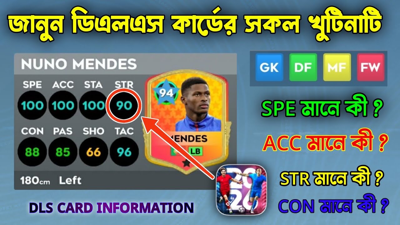 DLS 26 Player Card Full Review 🔥🌿| Dream League Soccer 2026 Gameplay ...