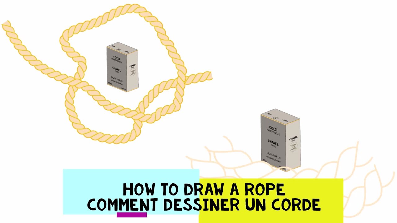 How to draw a rope in Adobe Illustrator / Comment dessiner un corde ...