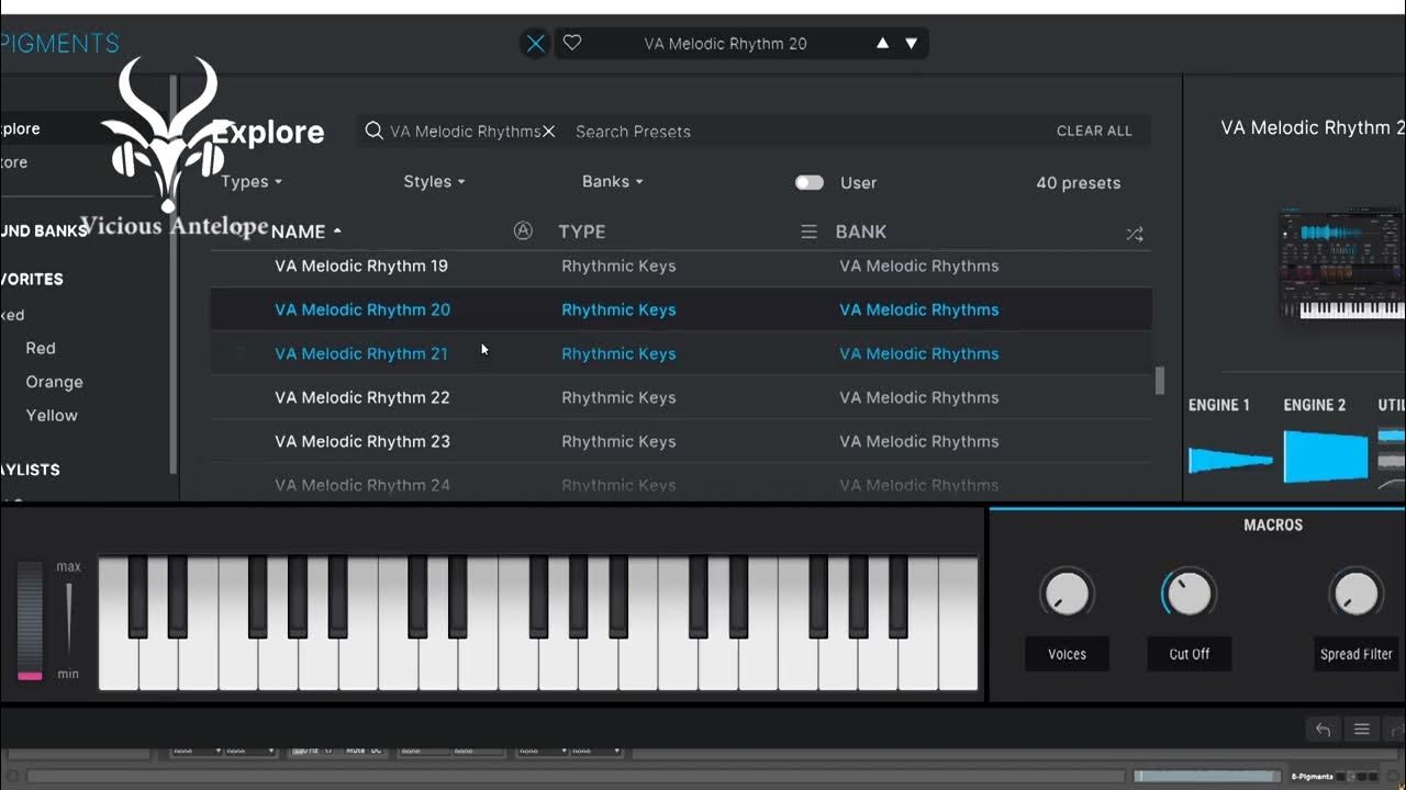 Free Arturia Pigments & Analog Lab V Presets - Melodic Rhythms Vicious Antelope Presets ...