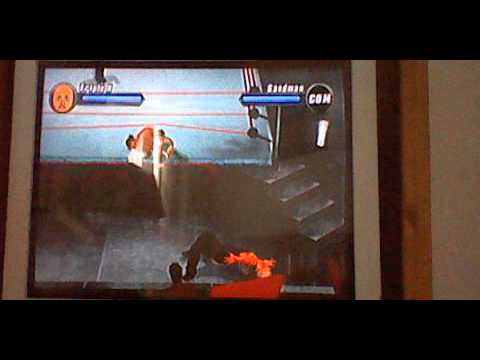 wwe svr 2008 main event mode part 1 triple h vs sandman raw - YouTube