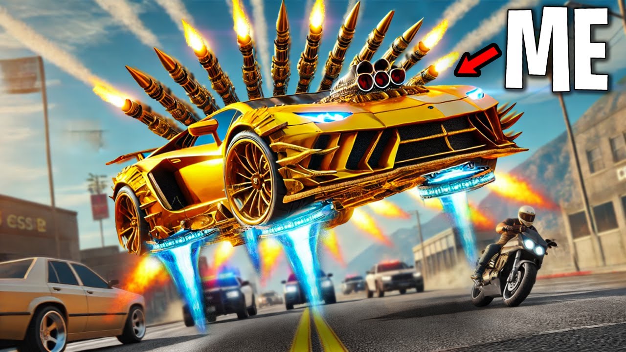 $1 to $1,000,000 Flying Car on GTA 5 RP - YouTube