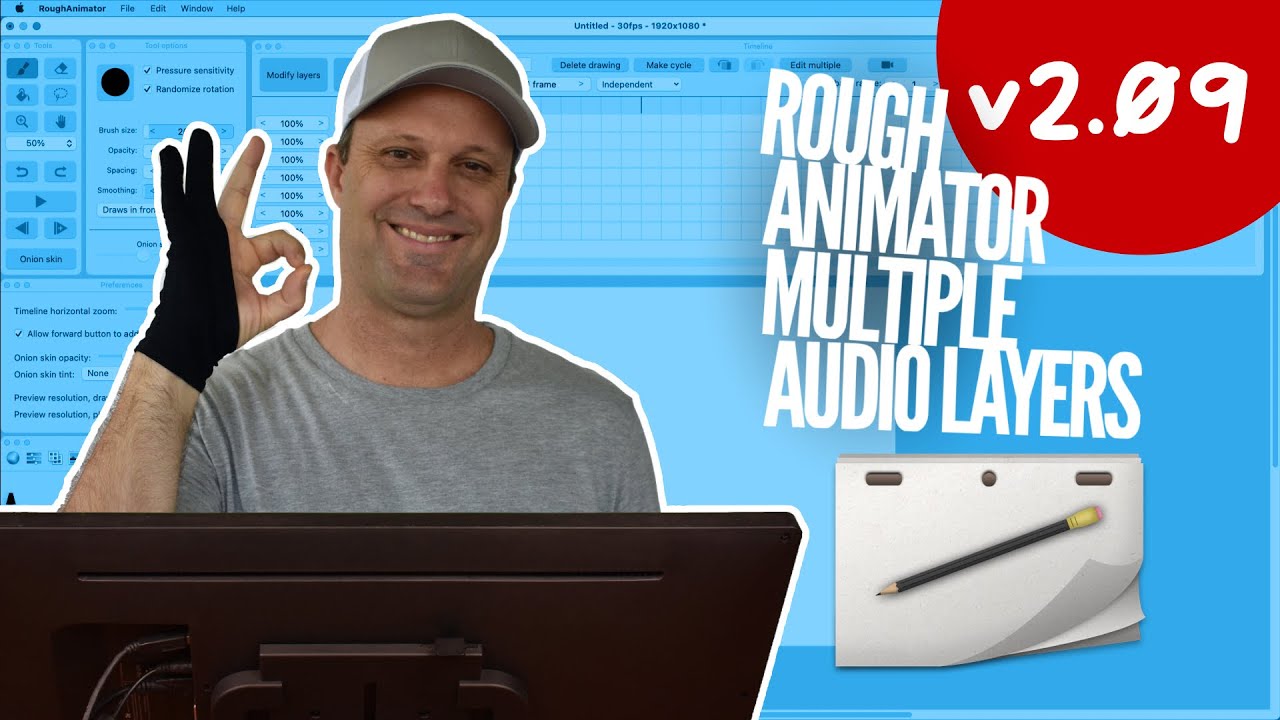 Rough Animator Version 2.09 - Multiple Audio Layers - YouTube