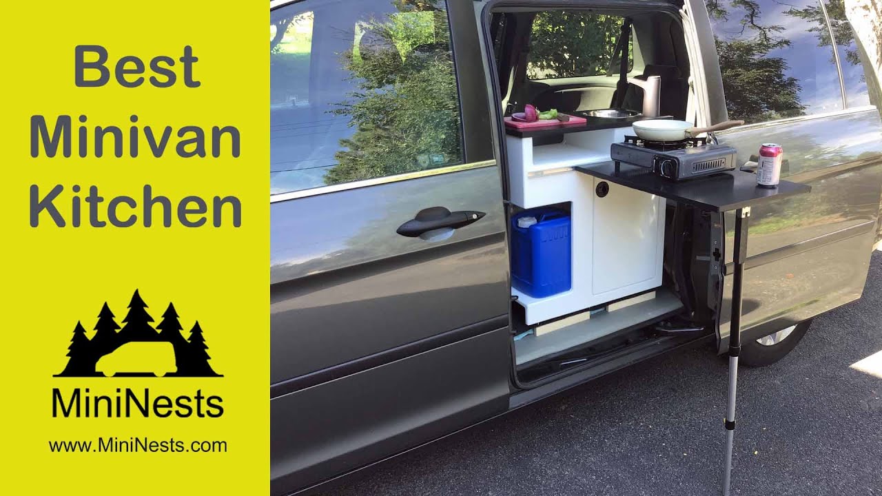 Awesome Outdoor Van Kitchen - Minivan Camper Conversion Kitchen - YouTube