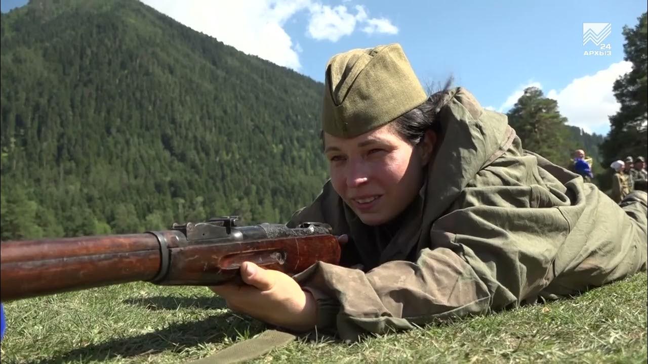 На Софийской поляне в Архызе состоялась реконструкция сражения 1942 г ...