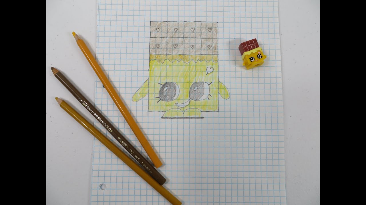 Learn How To Draw Shopkins Cheeky Chocolate With Paul Tutorial - YouTube
