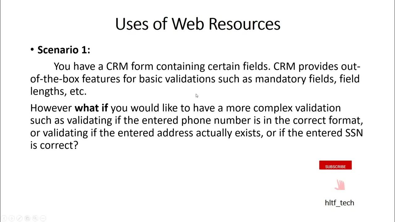 Web Resources in Dynamics CRM explained | Form Scripting using WebResources - YouTube