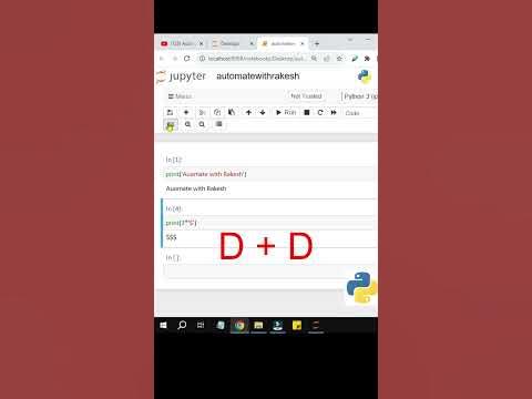 1 Quick Shortcut to Delete or Clear Codes in Jupyter Notebook - YouTube