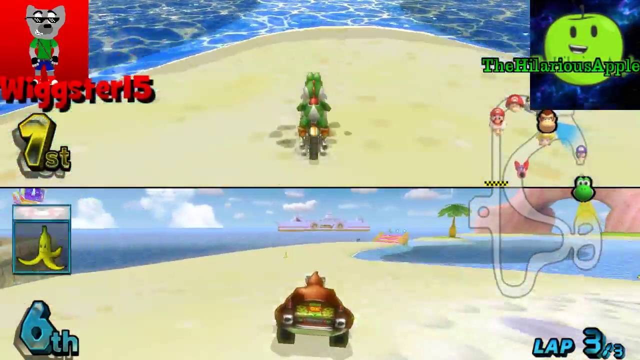 Mario Kart Wii Multiplayer w/TheHilariousApple Part 2 - YouTube