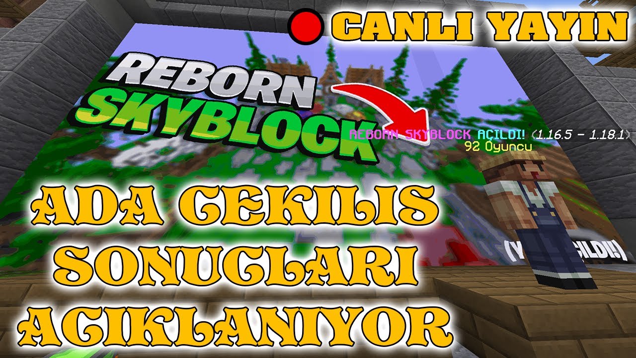 REBORN SKYBLOCK ADA ÇEKİLİŞİ #reborncraft #minecraft - YouTube