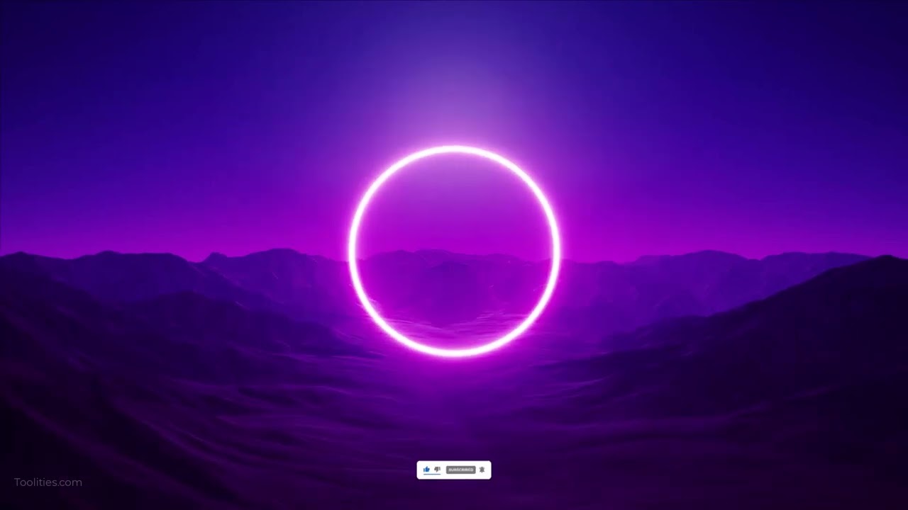 Glowing Neon Lights Disco VJ Loops 1Hour Background video Abstract ...