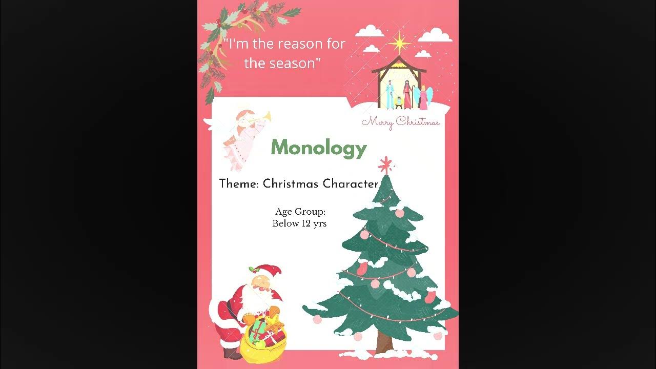 Christmas Monologue - YouTube