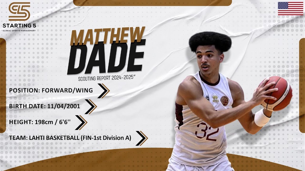 Matthew Dade || Scouting Report || 2024-2025 - YouTube