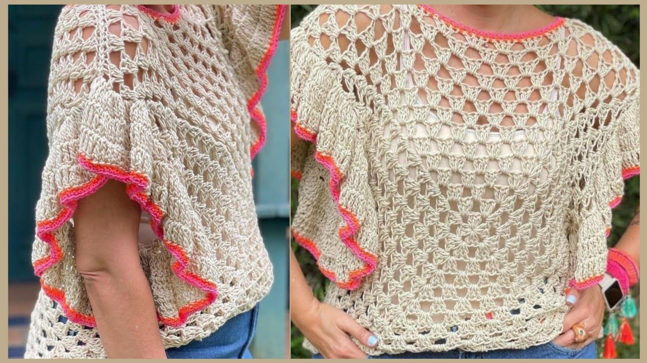 Most Stylish Crochet Cotton Yarn Top And Blouse Designs Ideas - YouTube