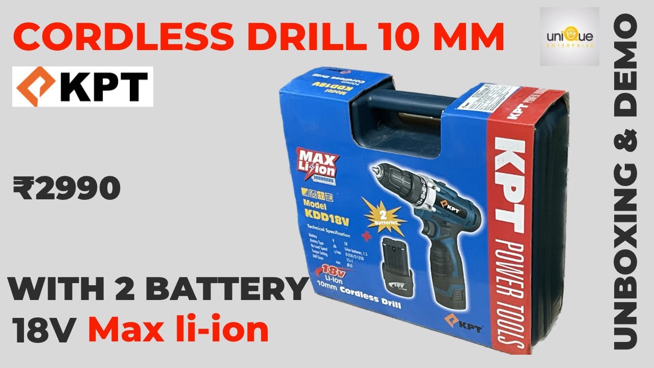 How to use cordless Drill | kpt 18V🔥screwdriver | - YouTube
